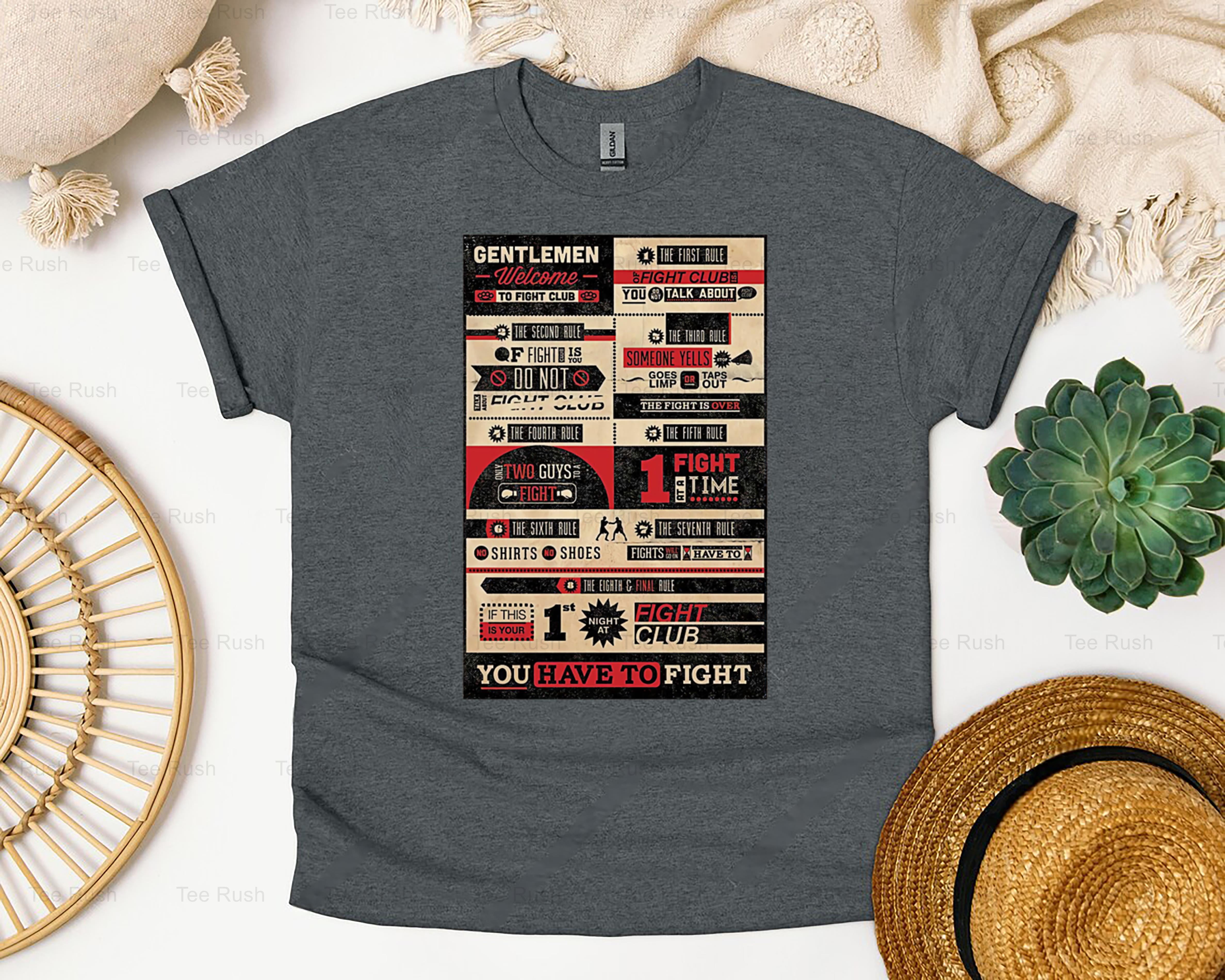 Fight Club David Fincher Movie, Brad Pitt, Edward Norton, (1),T-Shirt ...