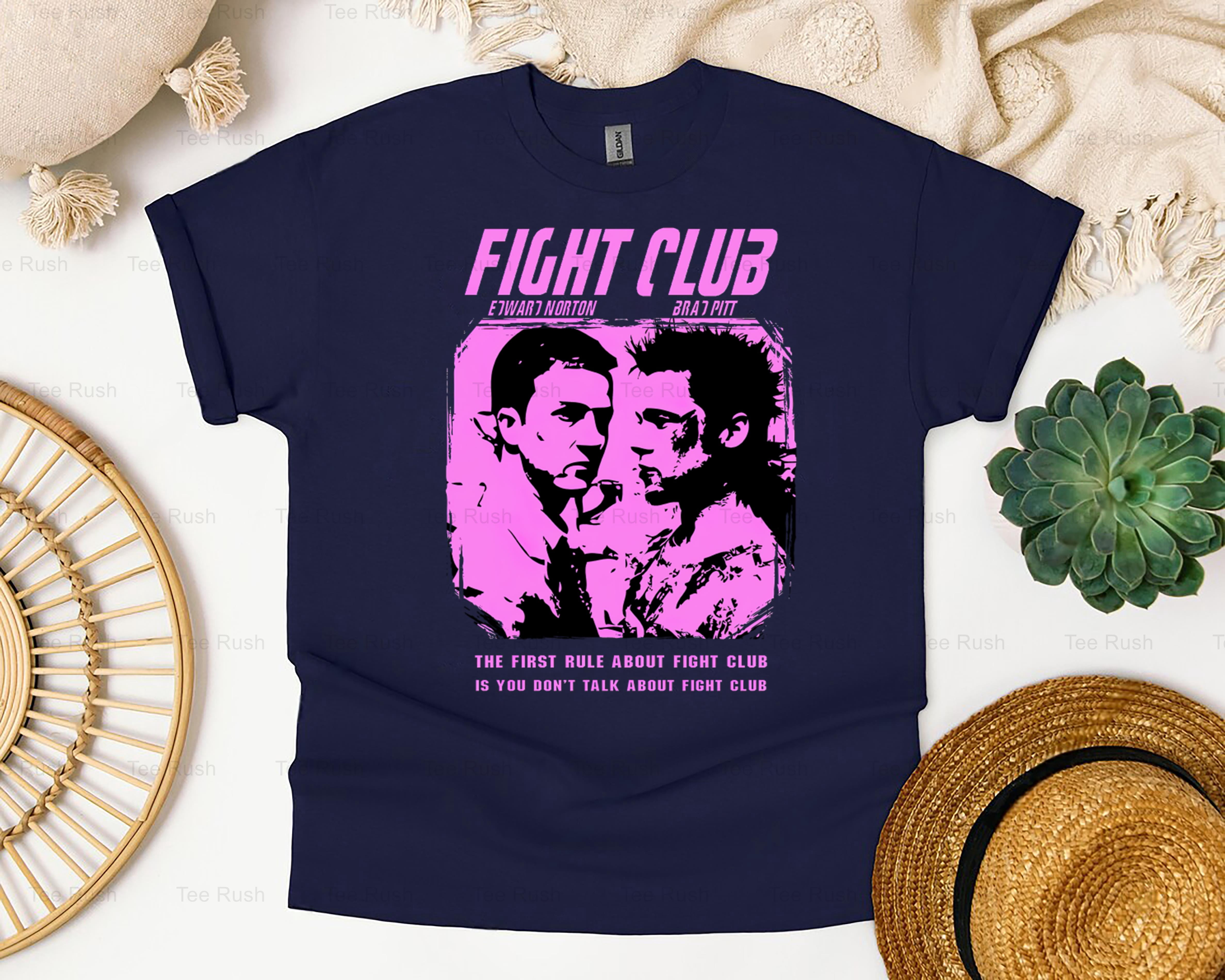 Fight Club David Fincher Movie Brad Pitt Edward Norton Narrator,T-Shirt ...