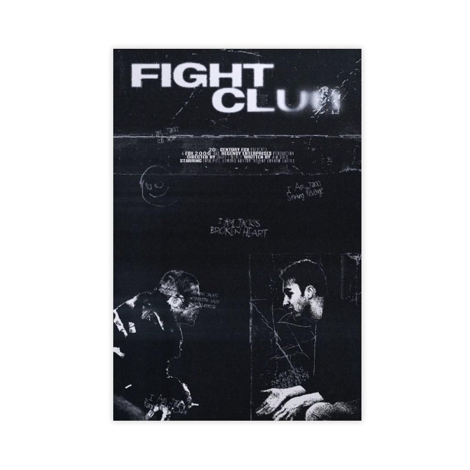 Fight Club Movie Poster(1) Canvas Poster Bedroom Decor Landscape Office ...
