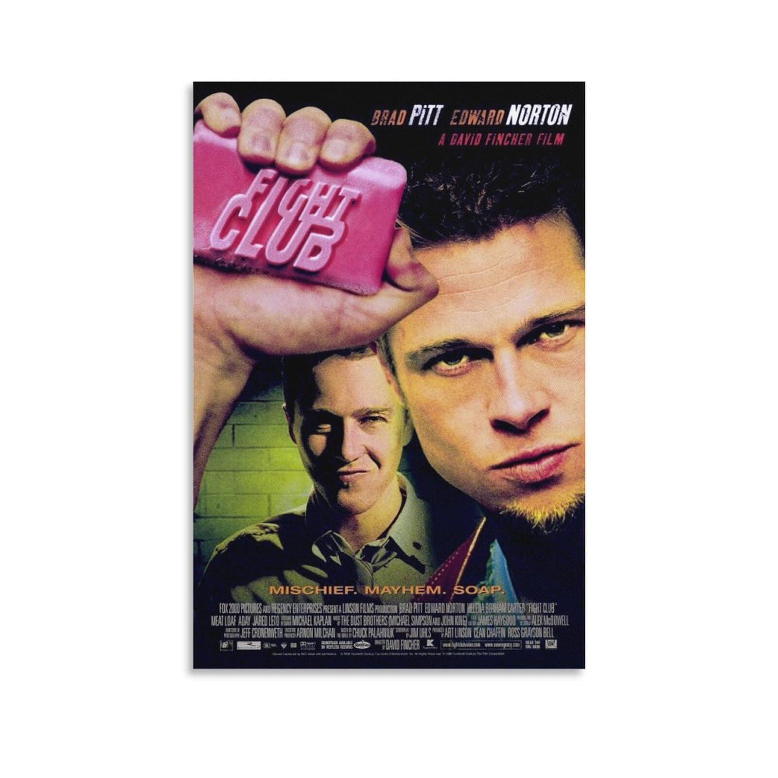 Fight Club Movie Poster Gift for Boxing Lovers (22) Canvas Art Poster ...