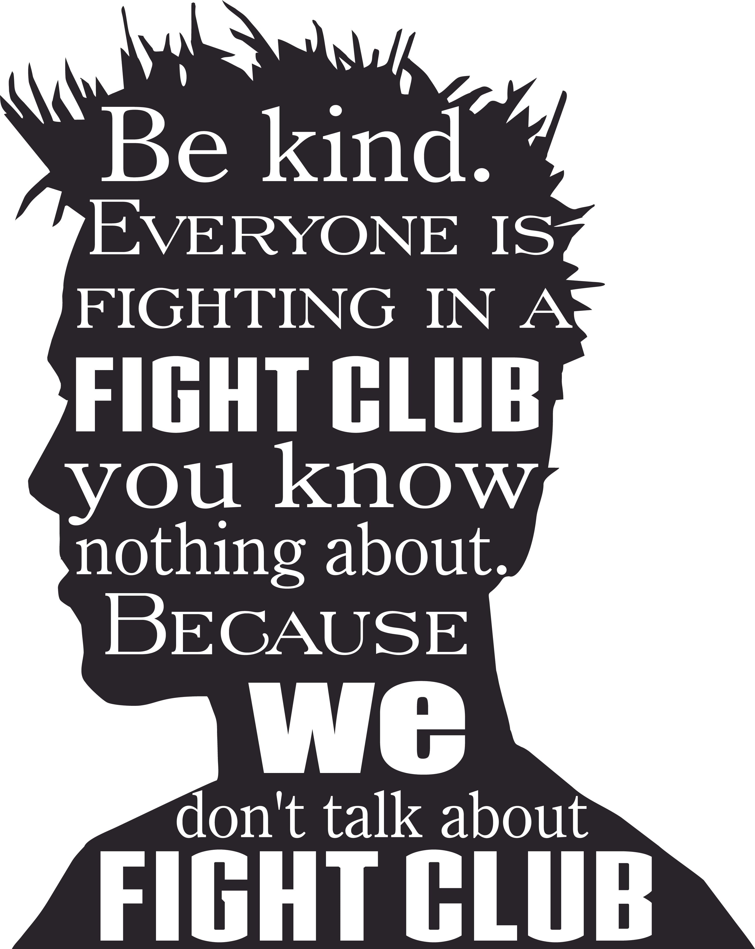 Fight Club Movie Tyler Durden Design Vinyl Home Art Wall Decal Quotes ...