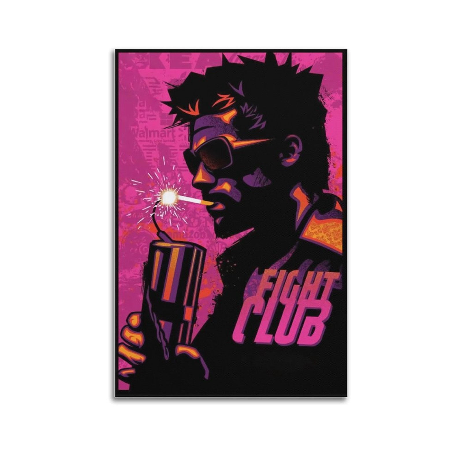 Fight Club Painting Vintage Poster Picture Print Wall Art Poster ...