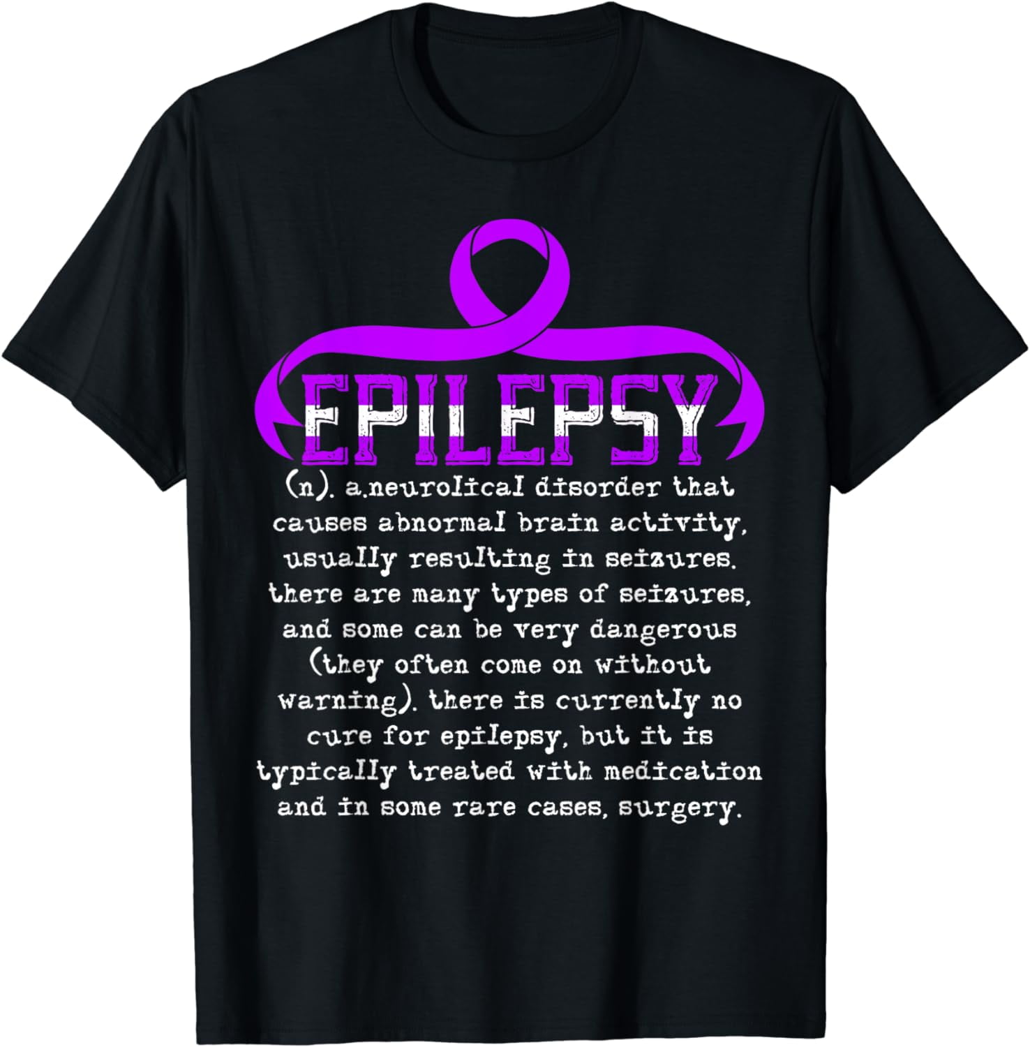Fight Epilepsy Epileptic Epilepsy Awareness Month T-Shirt - Walmart.com