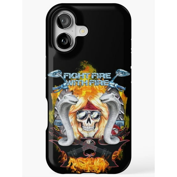 Fight Fire With Fire Art Phone Case for iPhone 11 12 13 14 15 16 17 Pro ...