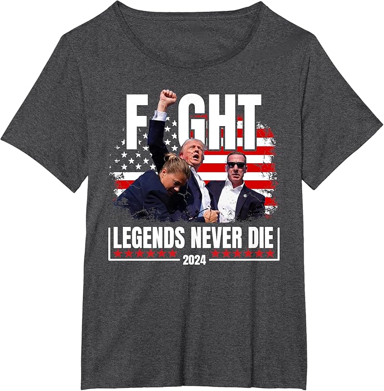 Fight Legends Never Die 2024 Tr-ump Sho-oting T-Shirt - Walmart.com