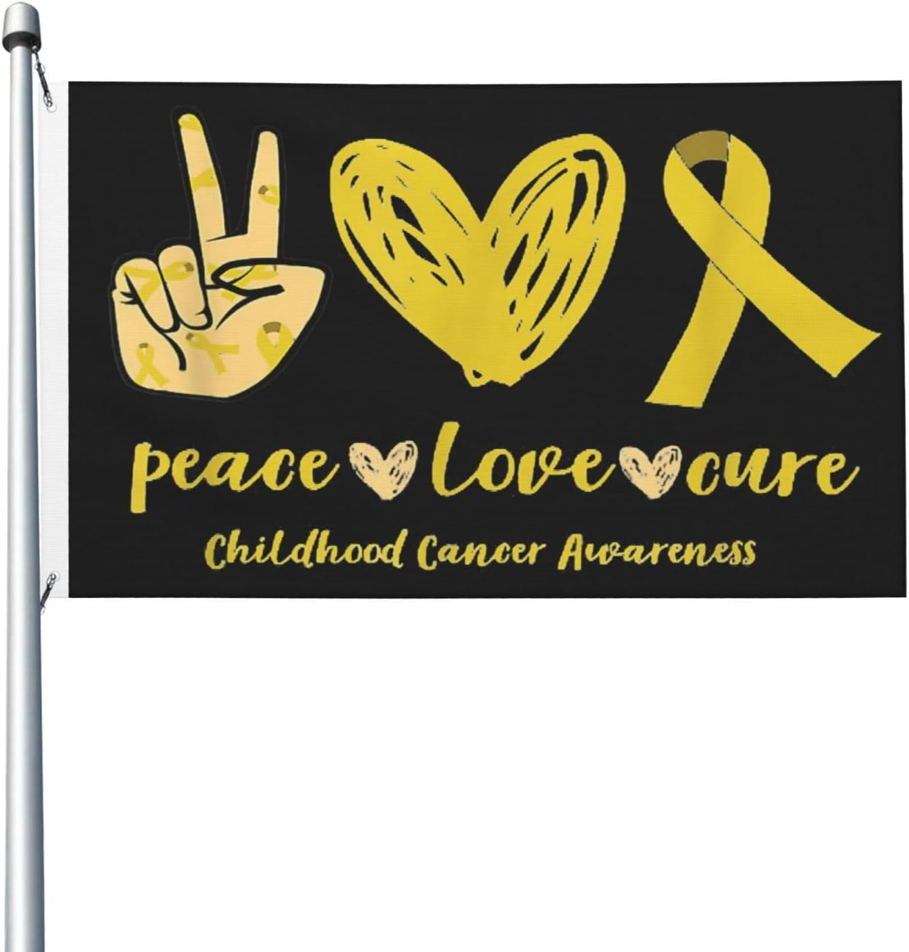 Fight Like Kids For Childhood Cancer Awareness All Season Garden Flag ...