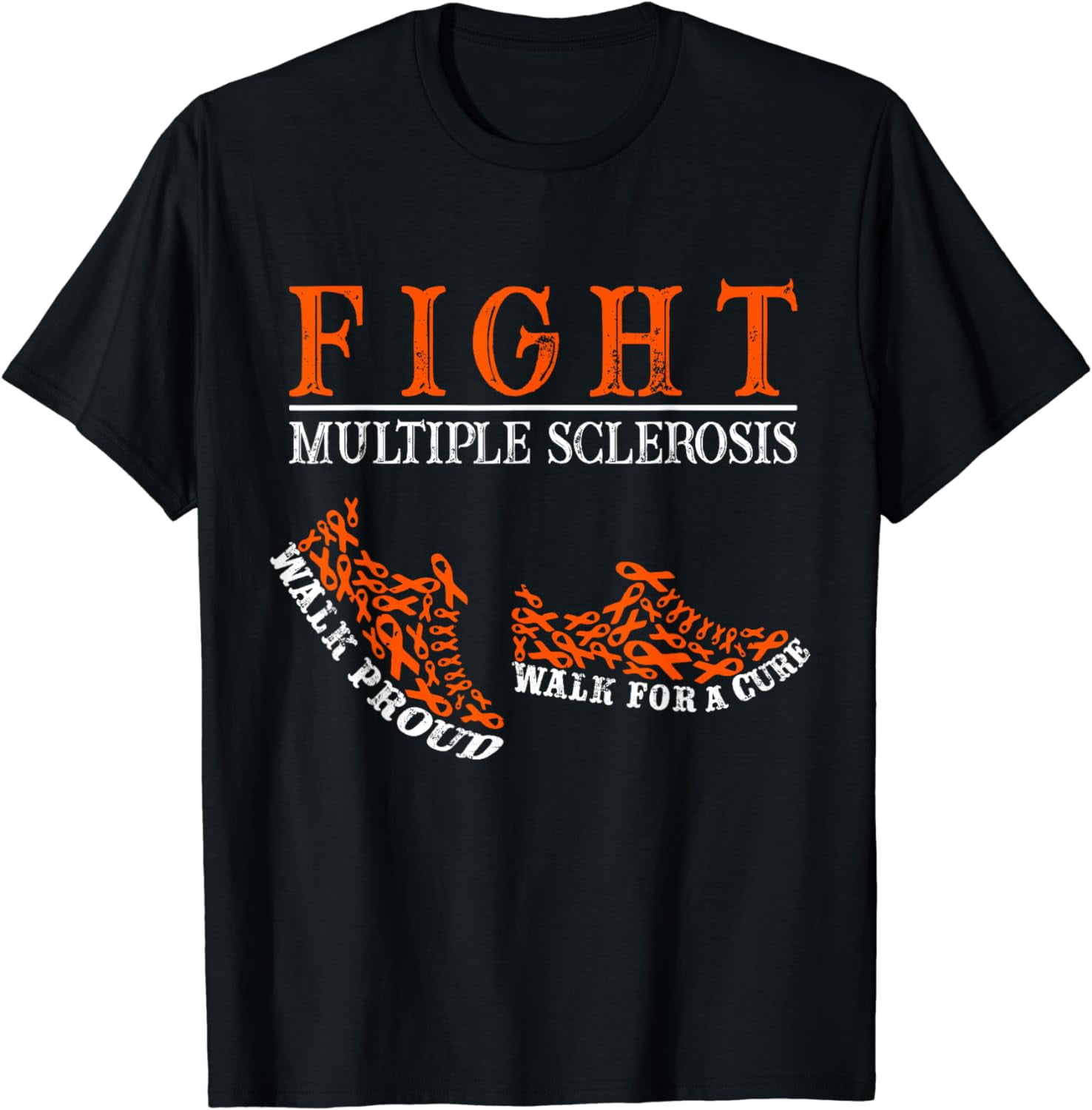 Fight Multiple Sclerosis MS Awareness MS Warrior Ribbon T-Shirt - Walmart.com