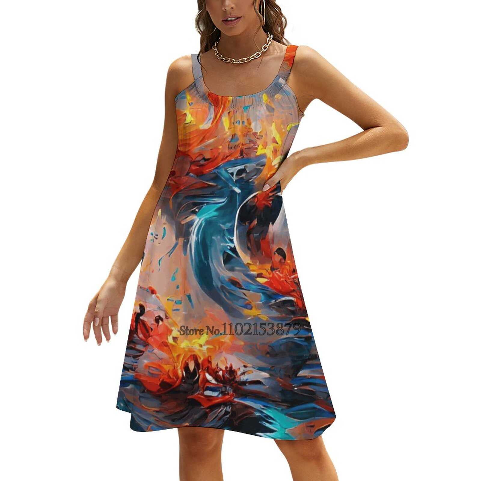 Fight Of Fire And Water | Artificial Inteligence Generated Art Back ...