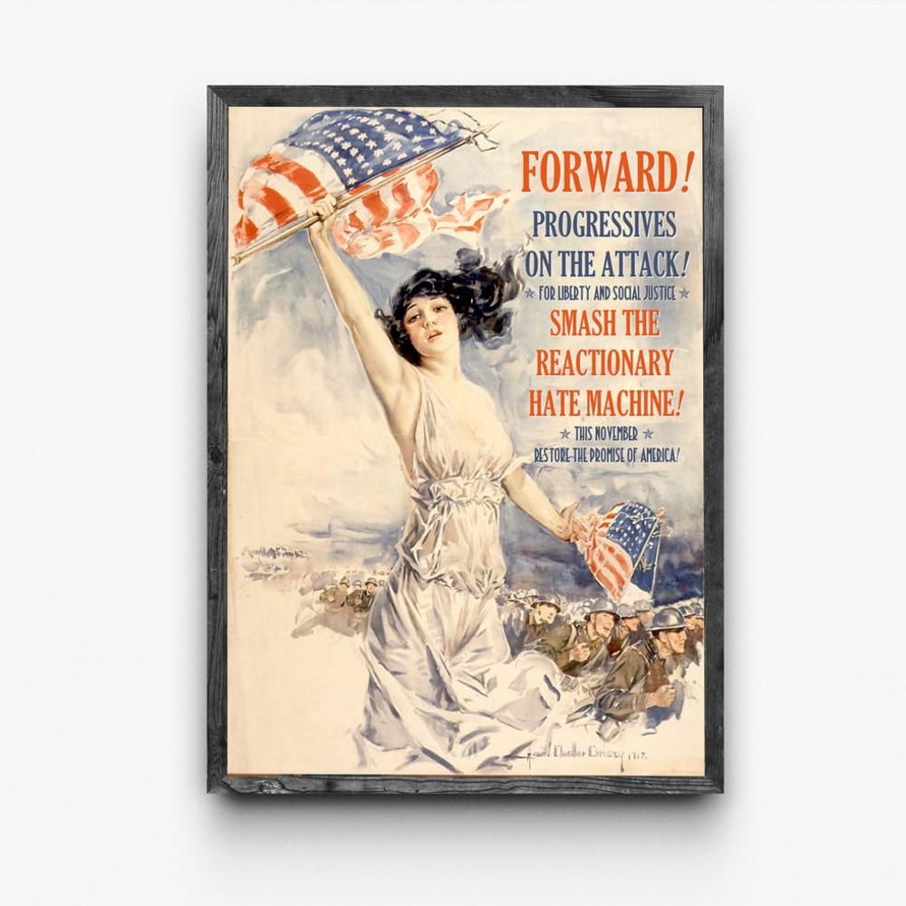 Fight Or Buy Bonds Poster, Vintage Wwi Usa Military Propaganda Art ...