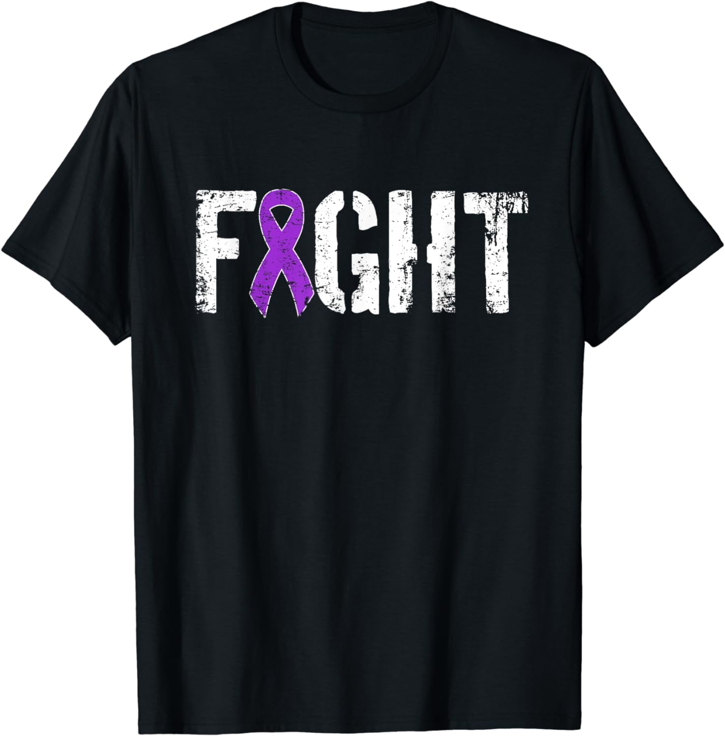 Fight Pancreatic Cancer - Military Style Awareness Ribbon T-Shirt ...