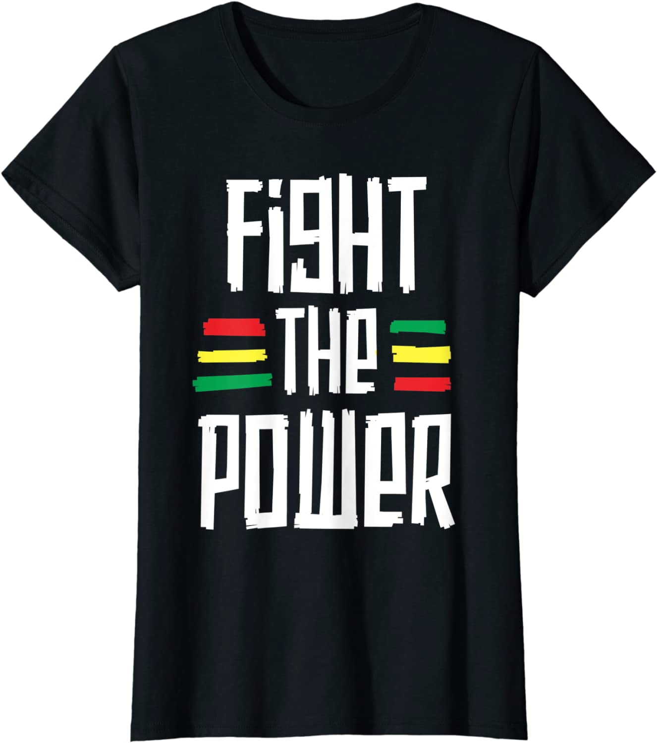 Fight The Power T-Shirt African Tribal Black History Month Tee Women ...