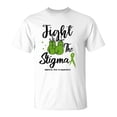 Fight The Stigma Mental Health Awareness May Green Ribbon TShirt ...