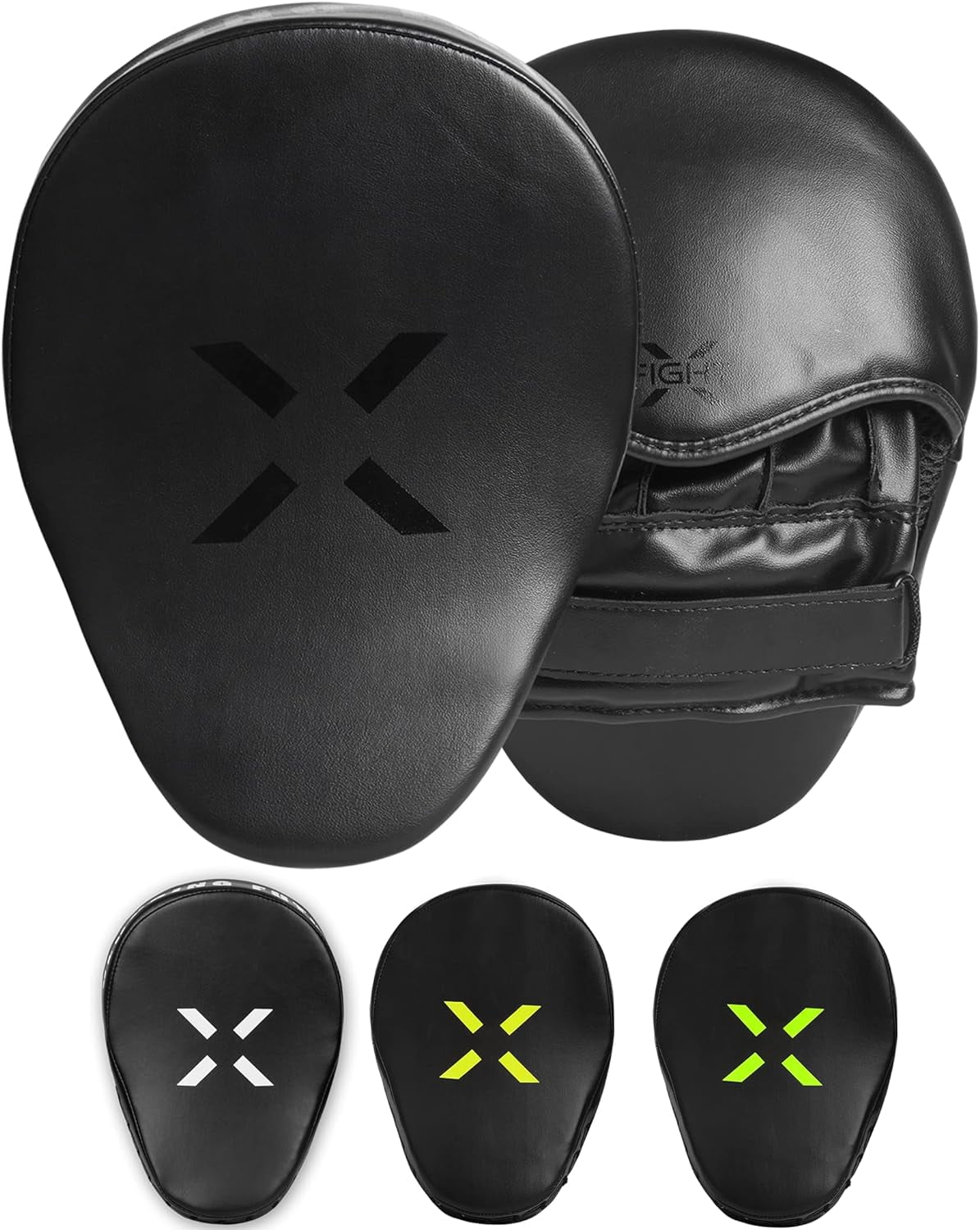 FightX Curved Boxing Mitts and Pads Leather Boxing Training Equipment ...