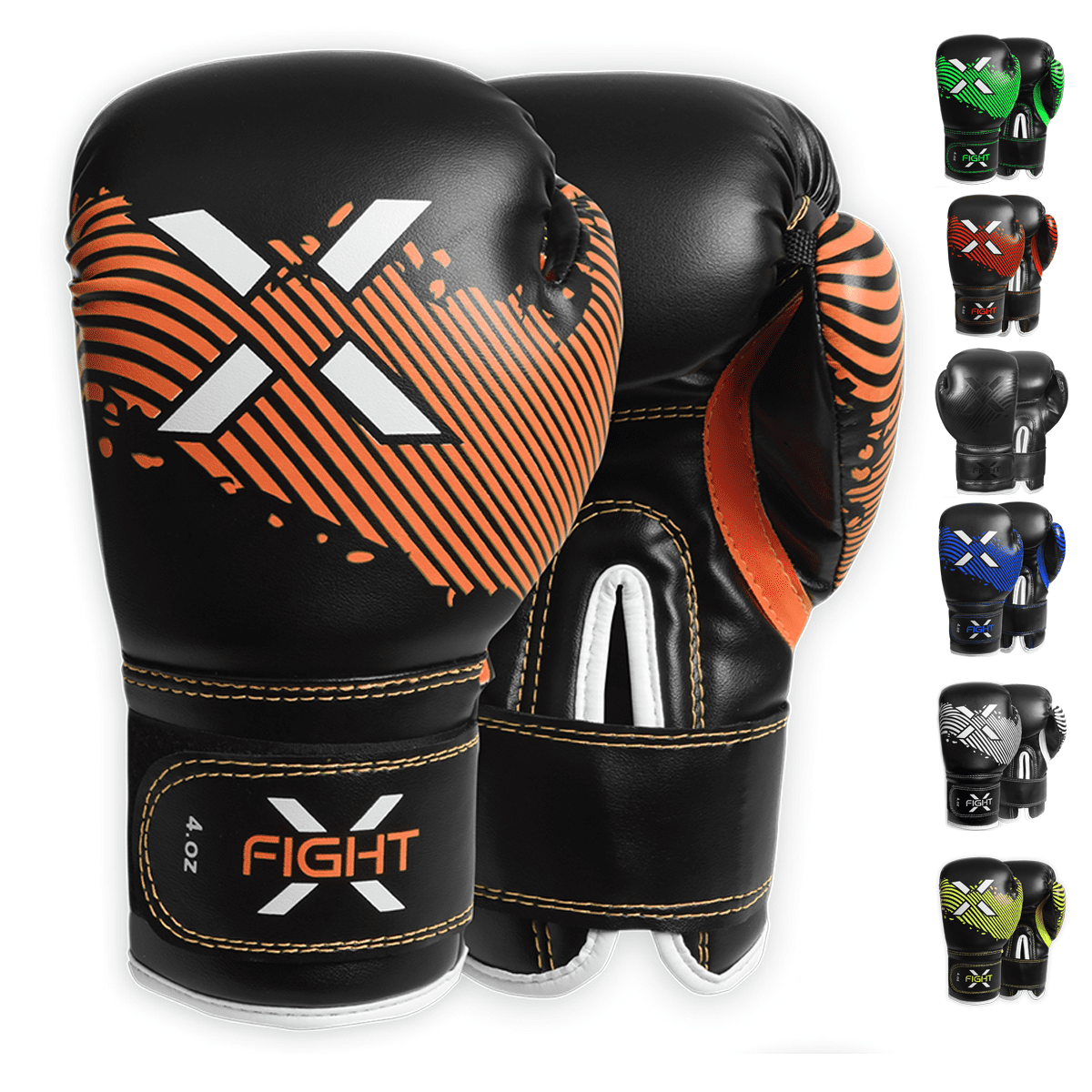 FightX Kids Boxing Gloves MMA PU Leather Junior Boxing Gloves Set for ...