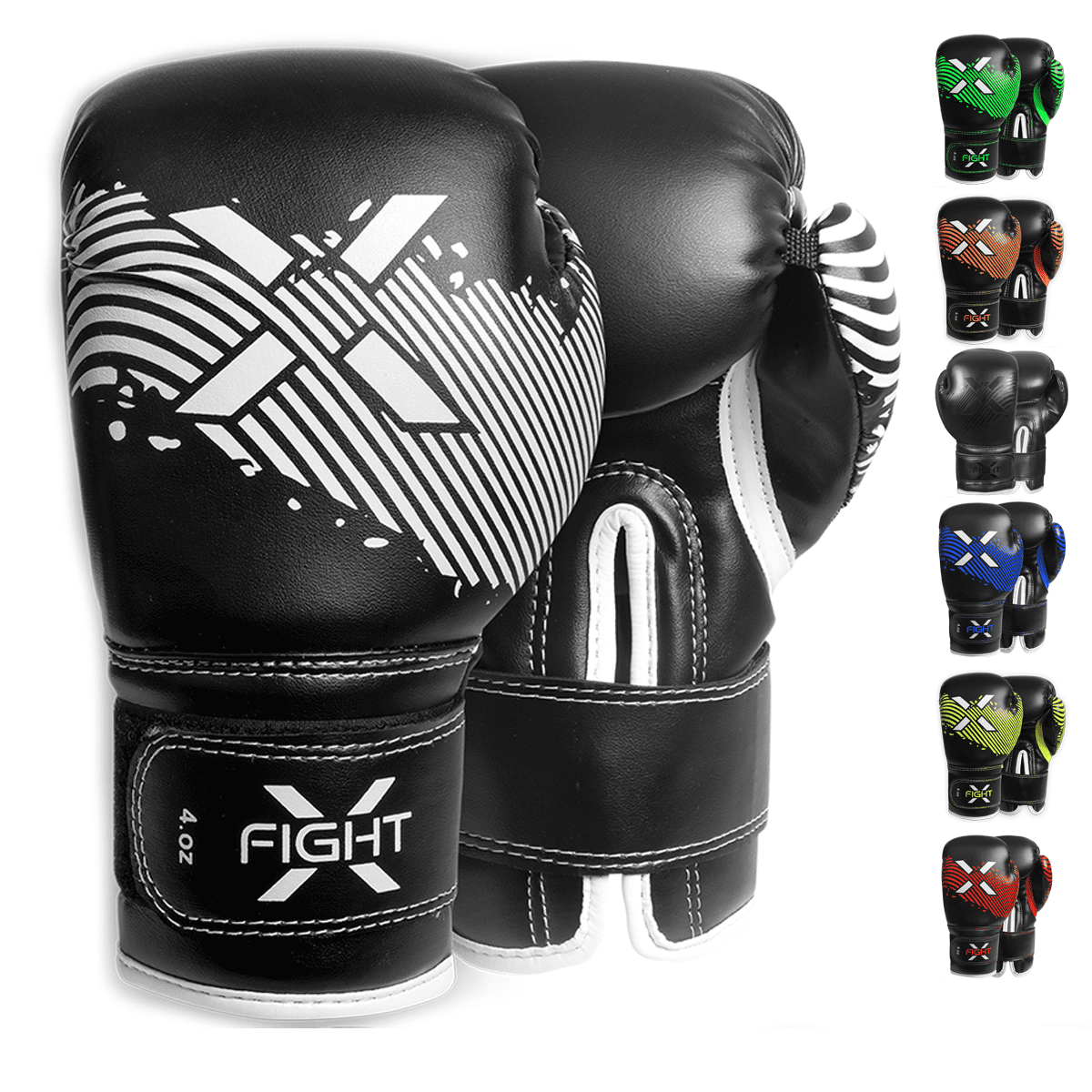 FightX Kids Boxing Gloves MMA PU Leather Junior Boxing Gloves Set for ...