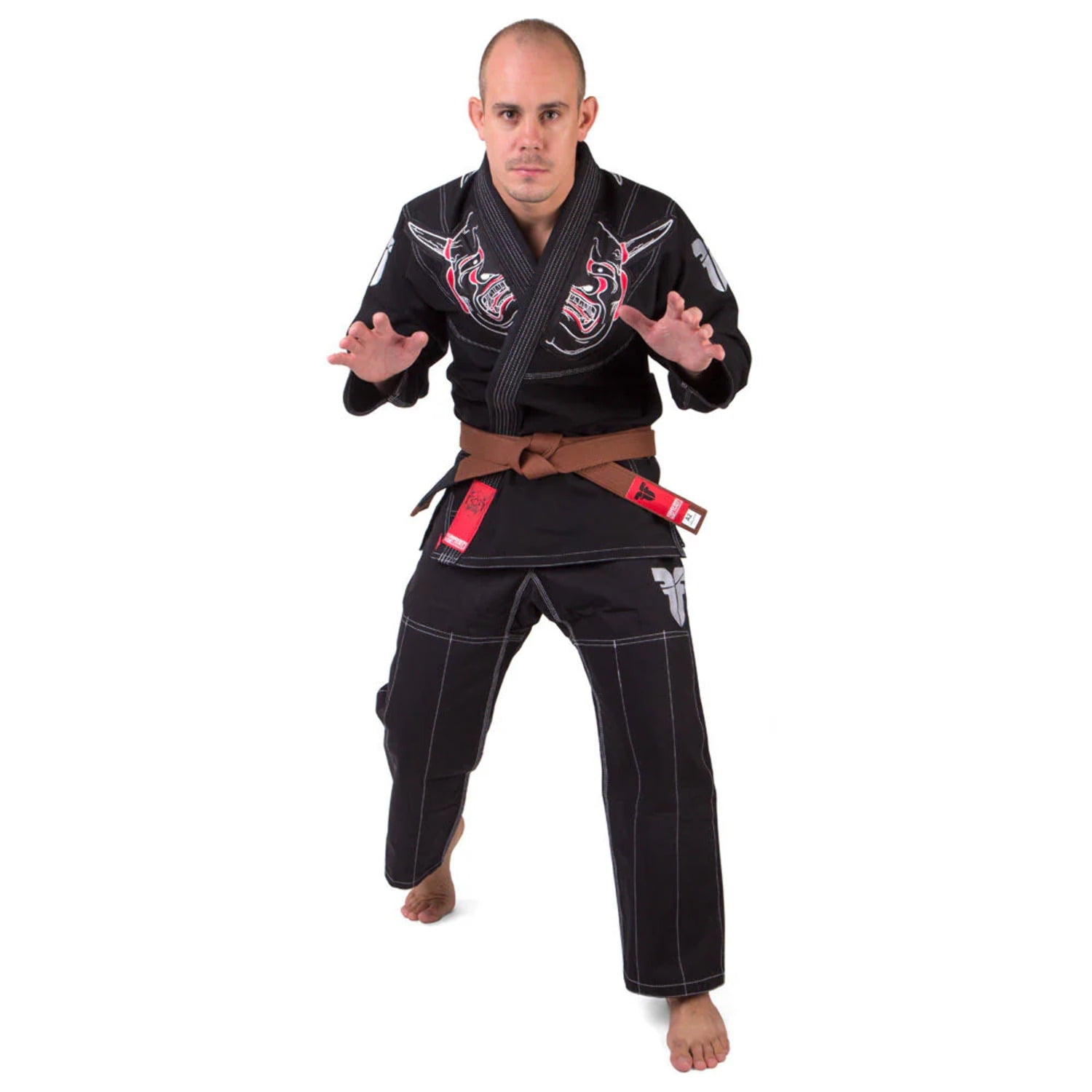 Fighter BJJ Gi Demon Uniform - black, BJJB-01 - Walmart.com