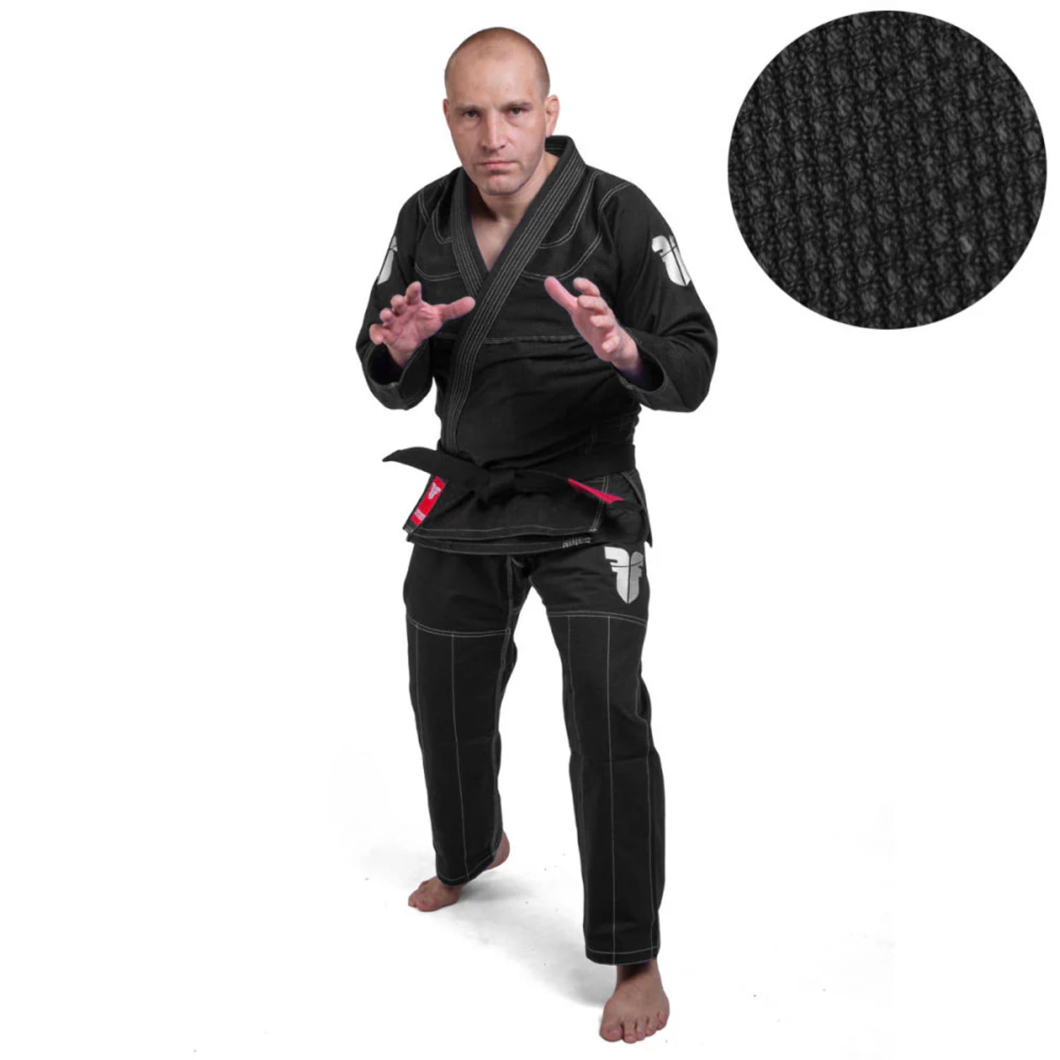 Fighter BJJ Gi Pearl Weave Uniform - black, BJJBL-09 - Walmart.com