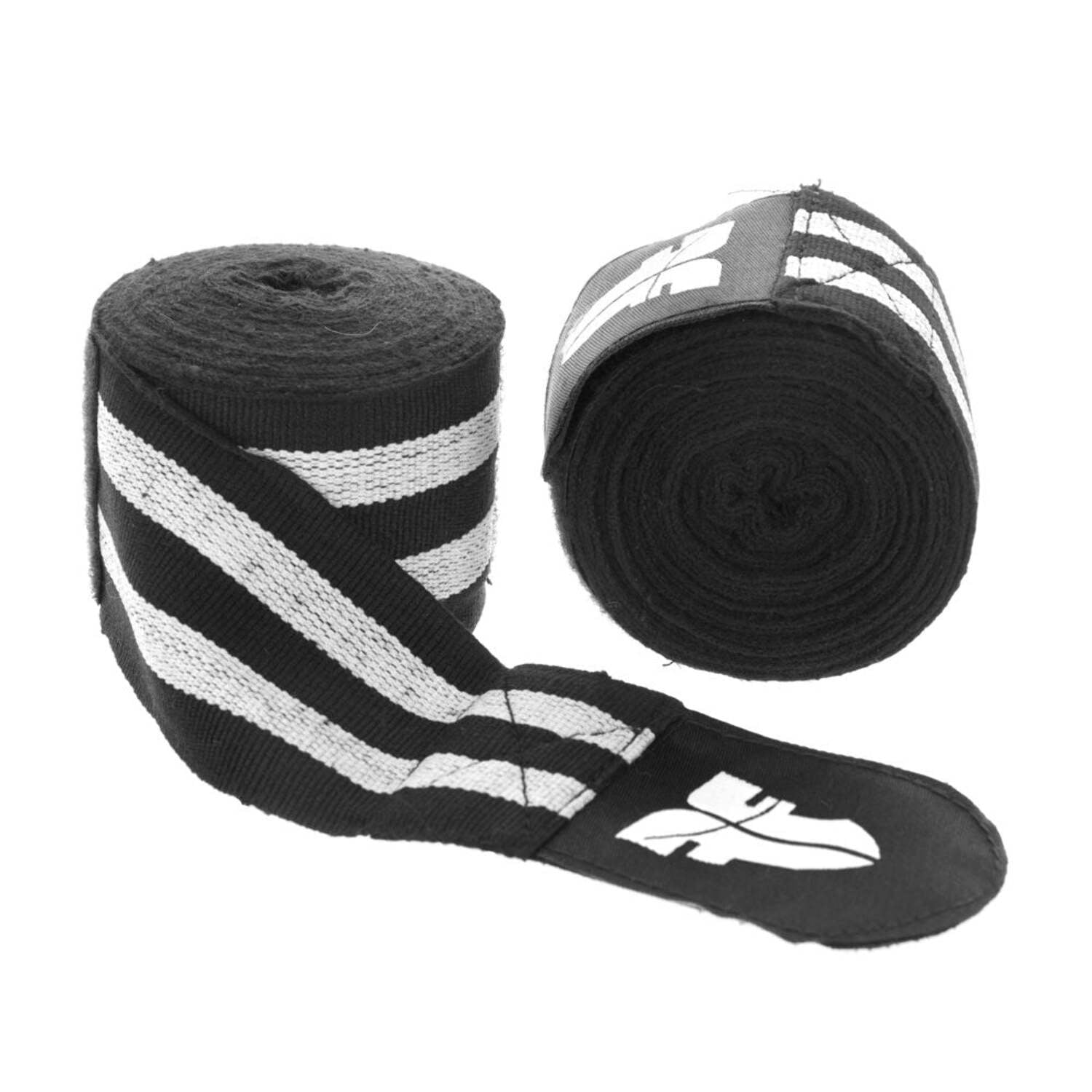Fighter Black/White striped Polycotton Handwraps, BAND F WHITE ...