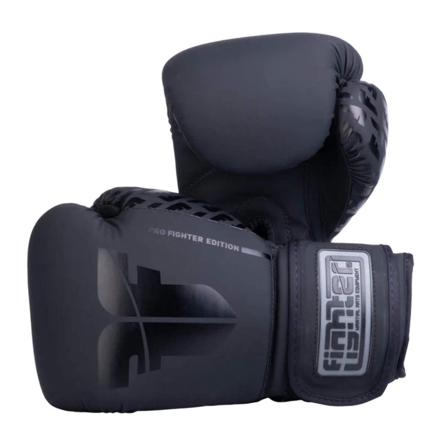 Fighter Boxing Gloves Pro PU - black, FBG-PRP-001 - Walmart.com