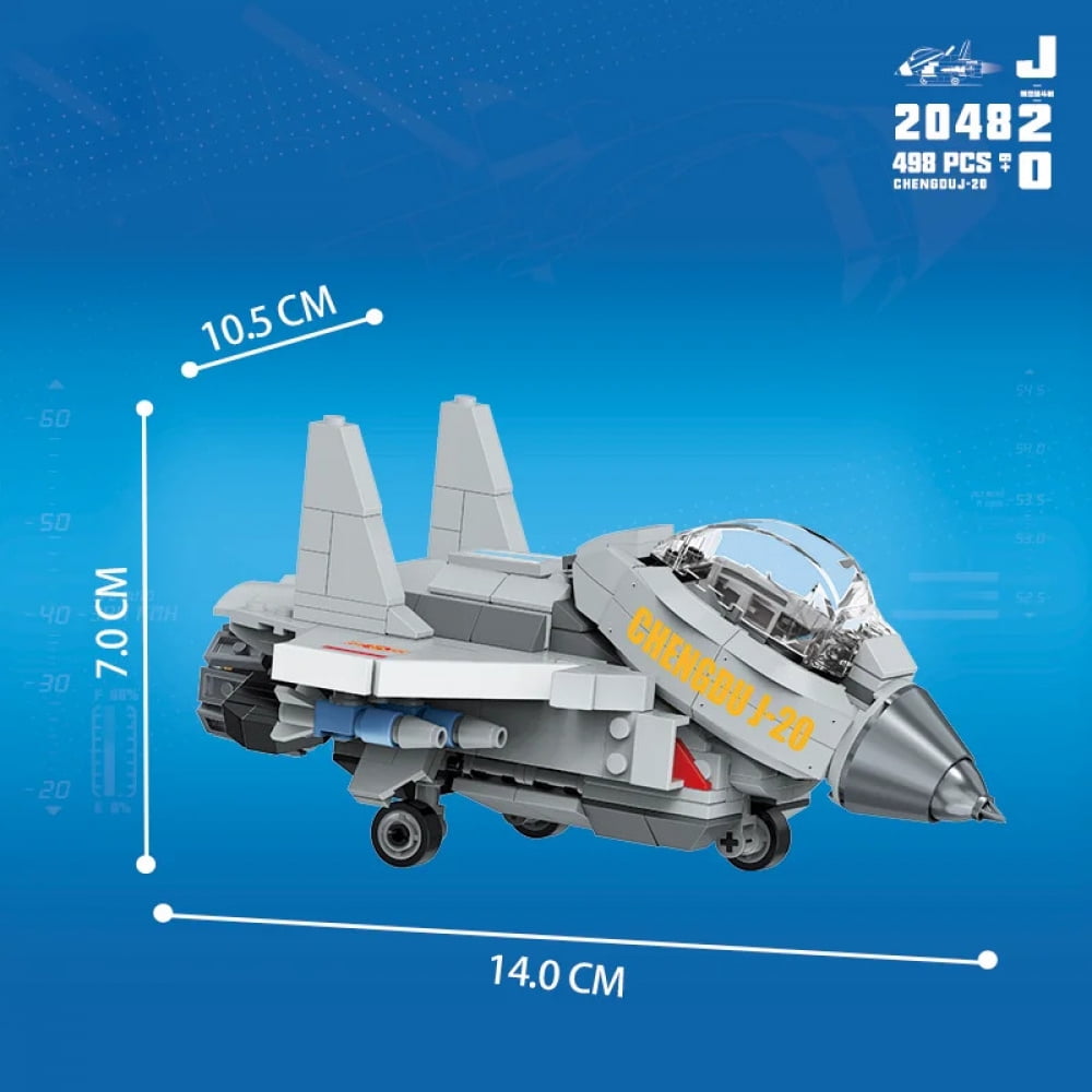 Fighter Jet Mini Building Block Toy Set for Kids Boy Adult Beginner ...