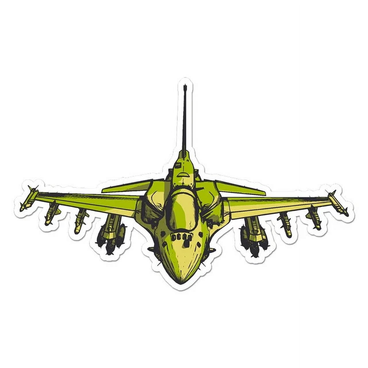 Fighter Jet Missiles Sticker Indoor Outdoor Phone Decal Water Bottle ...