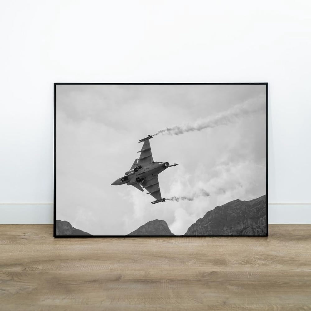 Fighter Jet Poster, Fighter Jet Print, Fighter Jet Wall Art, Airplane ...