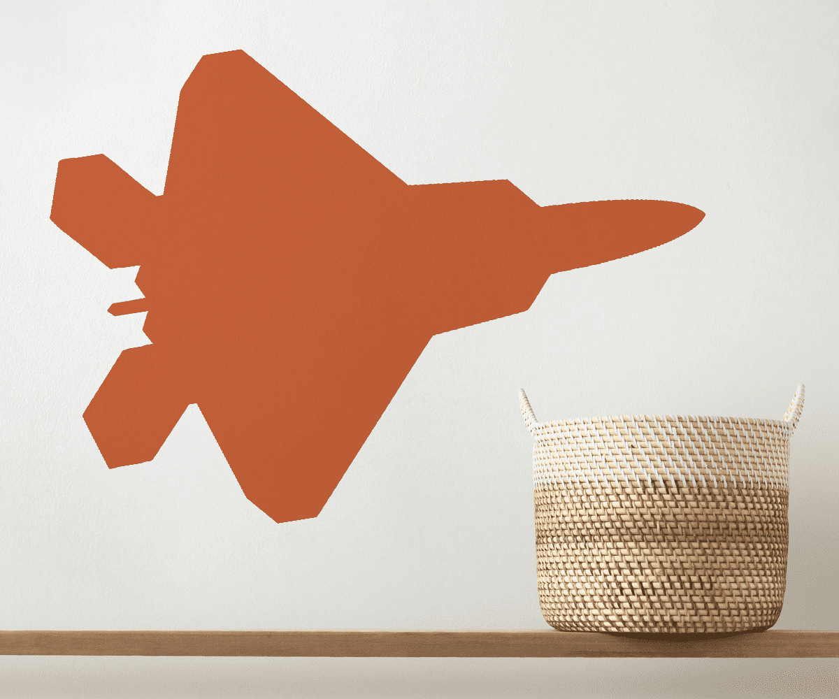 Fighter Plane Stencil - Art and Wall Stencil (21"x63") - Walmart.com