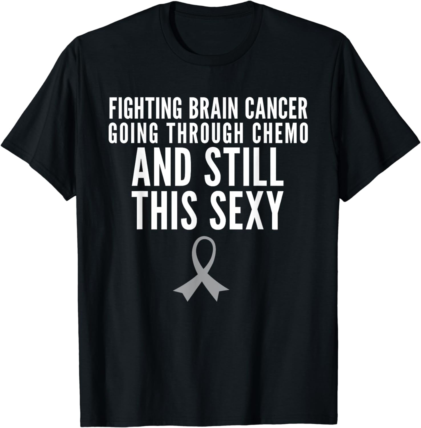 Fighting Brain Cancer Chemo Sexy Fighter Awareness T-Shirt - Walmart.com