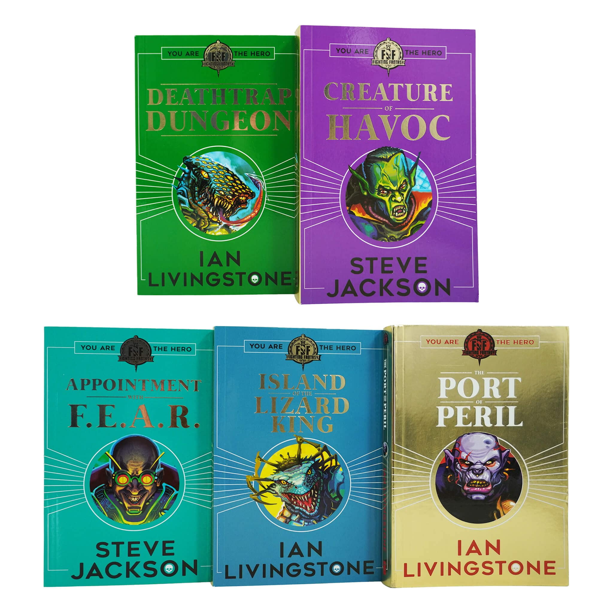 Fighting Fantasy RPG 5 Books Collection Set (6-10) (The Port of Peril ...