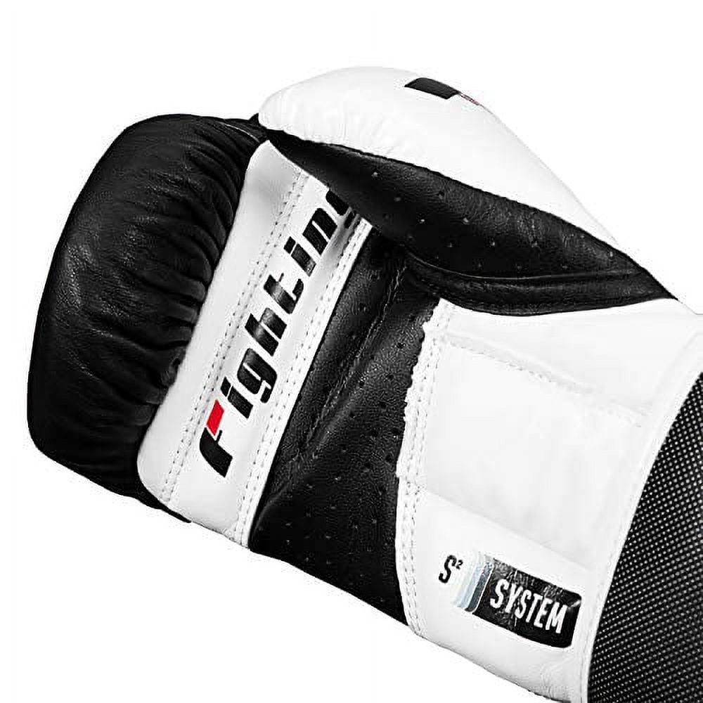 Fighting Sports S2 Gel Power Sparring Gloves, Black/White, 12 oz ...
