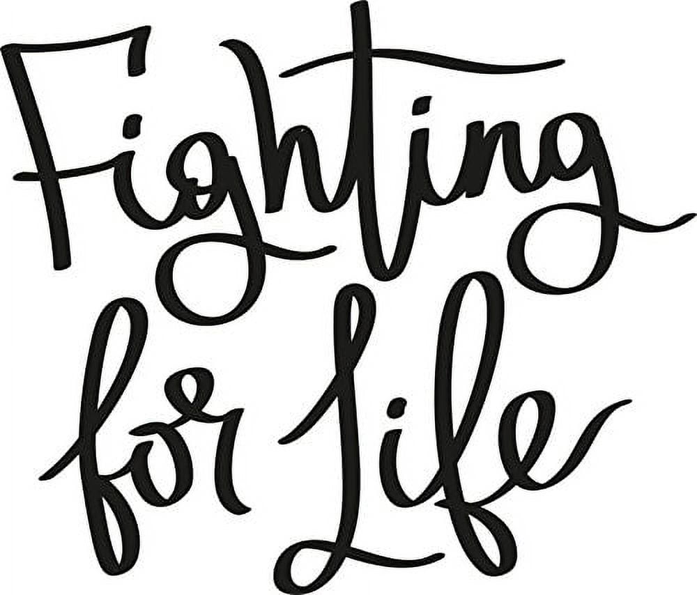 Fighting for Life 11x9.5 Vinyl Wall Art Decal by Scripture Wall Art ...