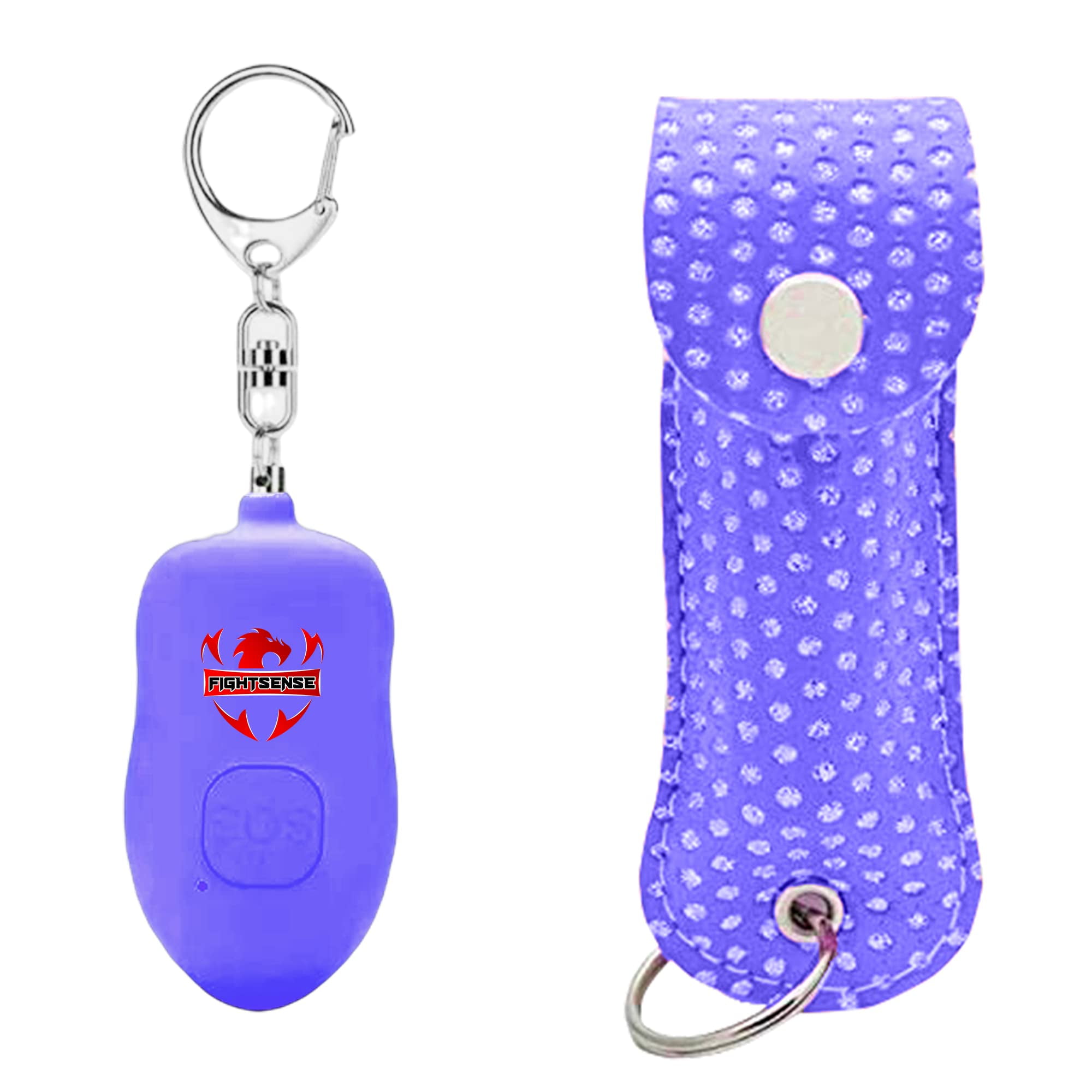 Fightsense Keychain: Pepper Spray, Safety Alarm, LED Flashlight, 140db ...
