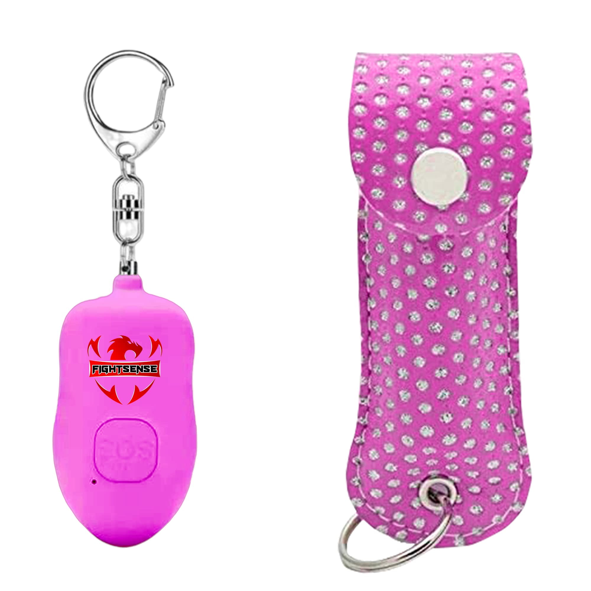 Fightsense Self Defense Keychain, Pepper Spray & Personal Safety Alarm with LED Flashlight for ...