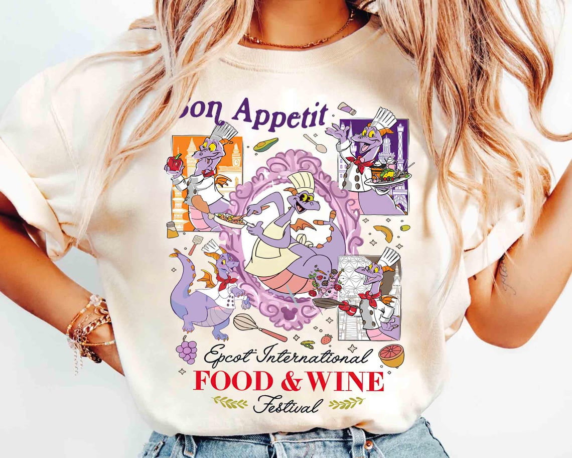 Figment Chef Bon Appetit shirt, Coquette Disney Epcot International ...