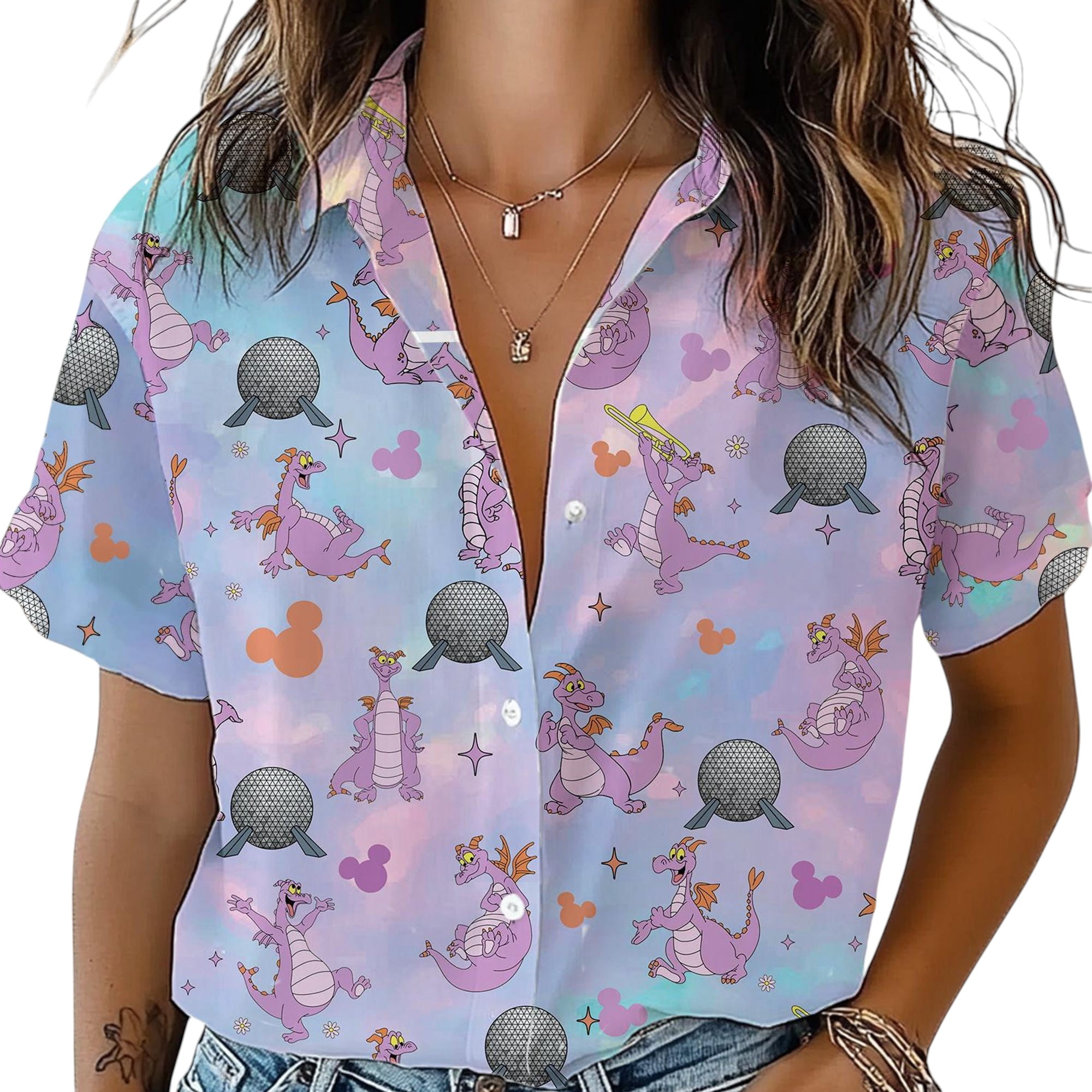 Figment Hawaiian Shirt, Figment With Epcot Hawaiian Shirt, Figment ...