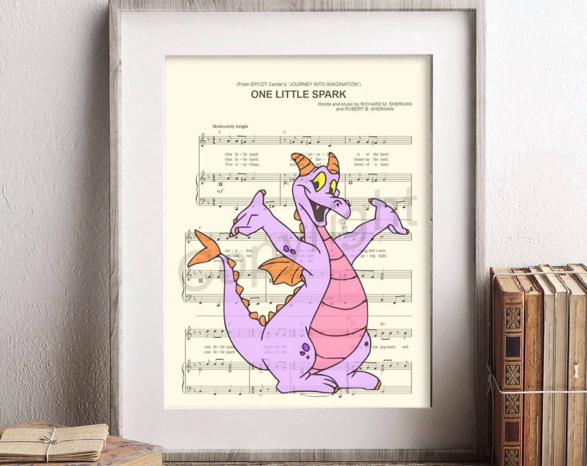 Figment One Little Spark Sheet Music Art Print, UNFRAMED PAPER POSTER ...