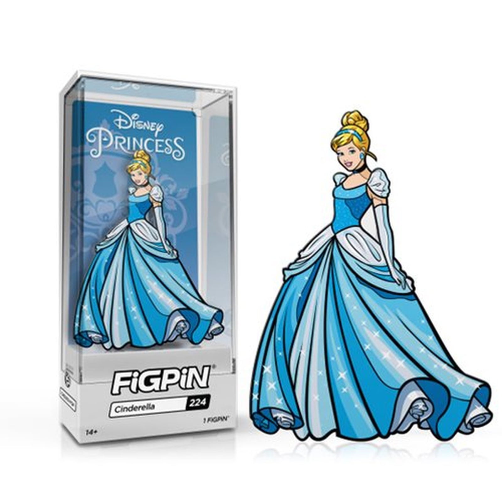 Disney Princess Figpin Cinderella Toy Collectible Pin #224 - Walmart.com