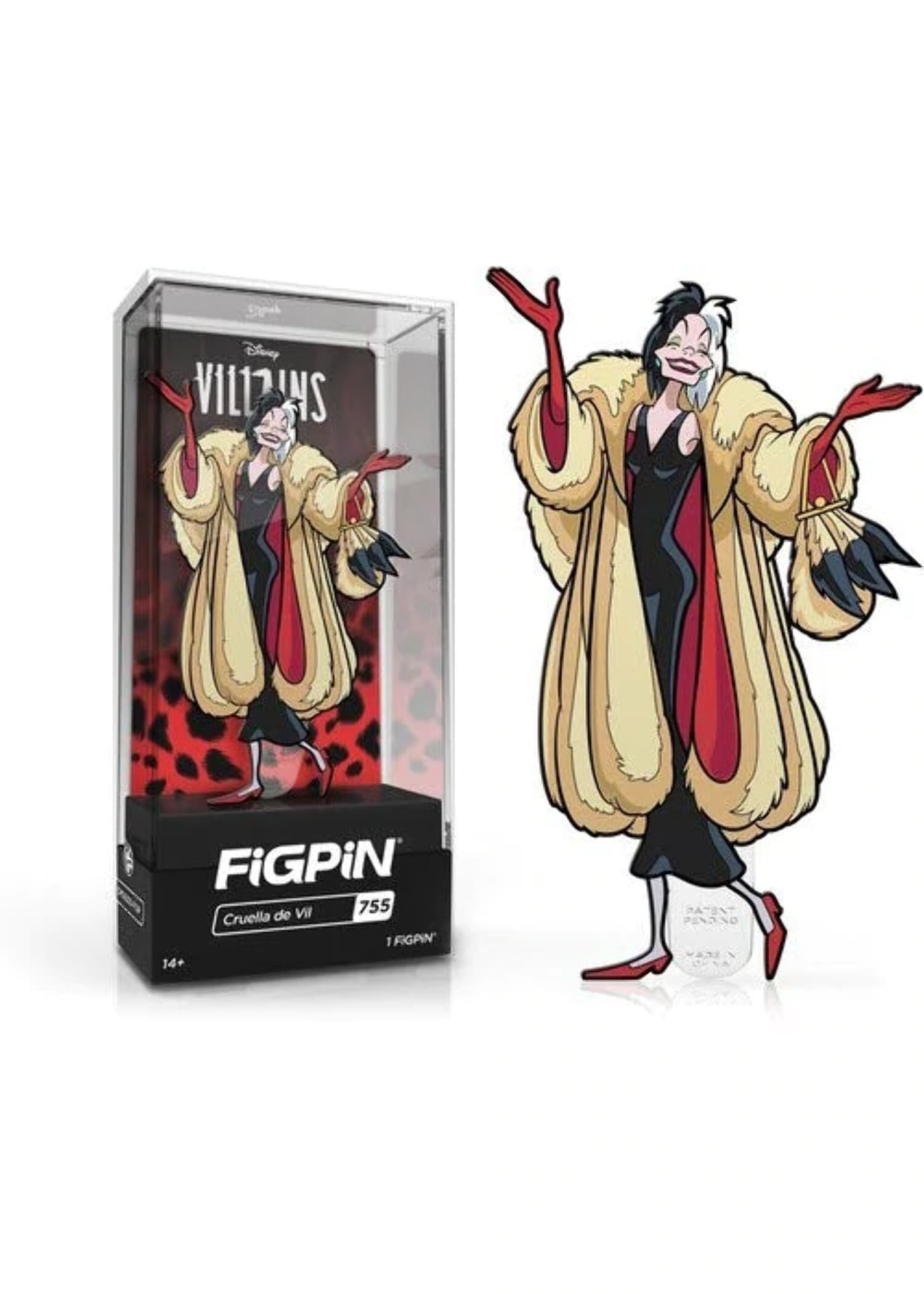 Figpin Disney Villains Cruella De Vil Classic Enamel Pin - Walmart.com