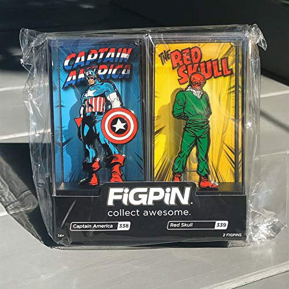 FiGPiN ECCC 2020 Captain America & Red Skull 2-Pack, #338, #339 ...