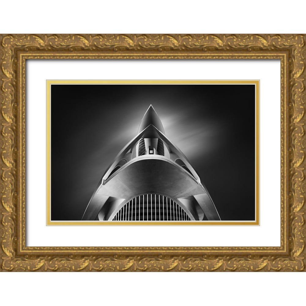 Figueras, Antoni 32x23 Gold Ornate Wood Framed with Double Matting ...