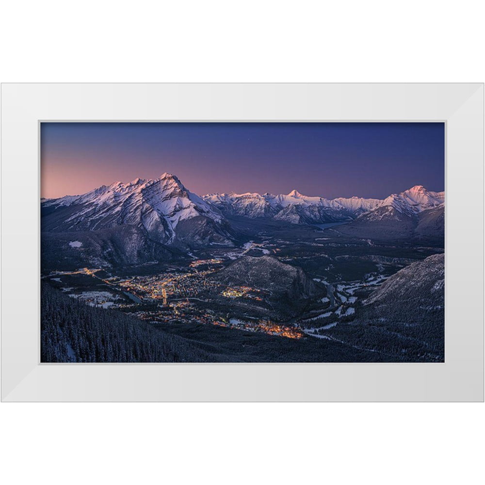 Figueras Barranco, Antoni 32x21 White Modern Wood Framed Museum Art ...