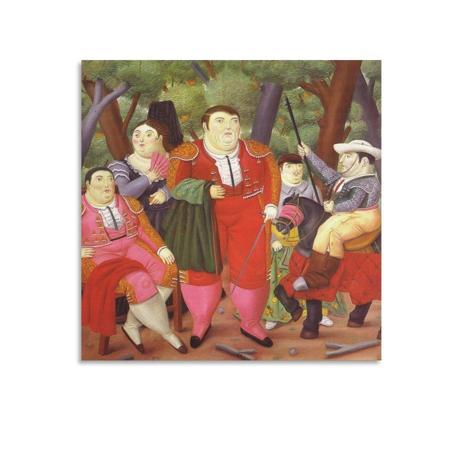 Figurative Painter Works by Fernando Botero Poster Posters Art Print ...