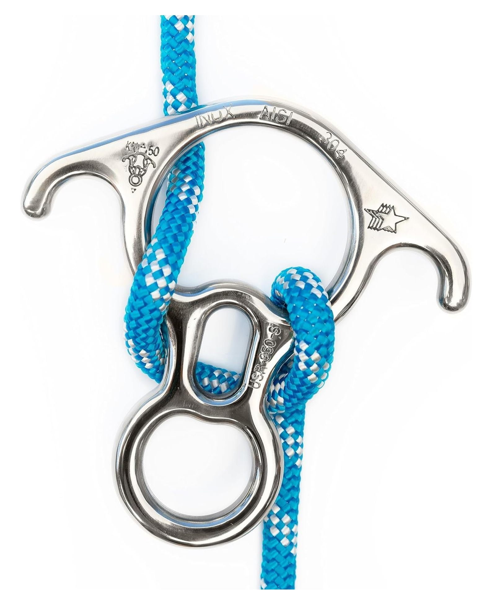 Figure 8 Descender | Stainless Steel | Rappelling and | 50 | Bent Ear ...