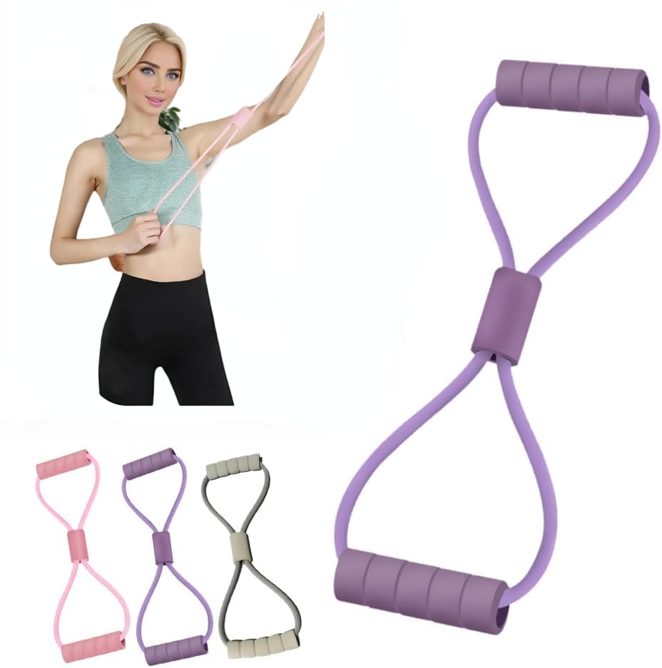 Figure 8 Stretch Fitness Strap for Full-Body Workouts, Resistance Band ...