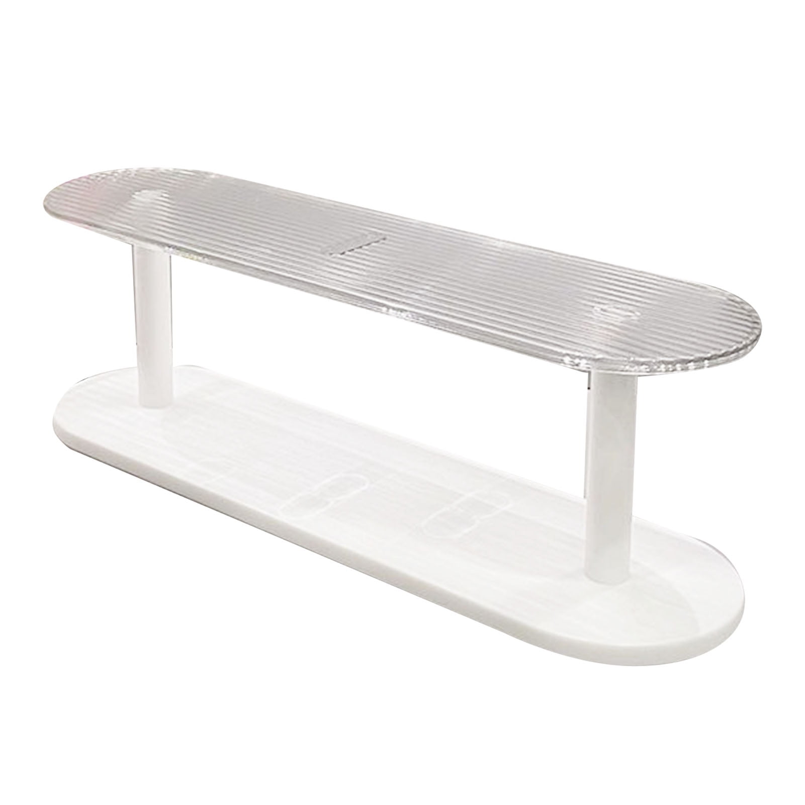 Figure Display Rack White Transparent Large Capacity Plastic Skin Care ...