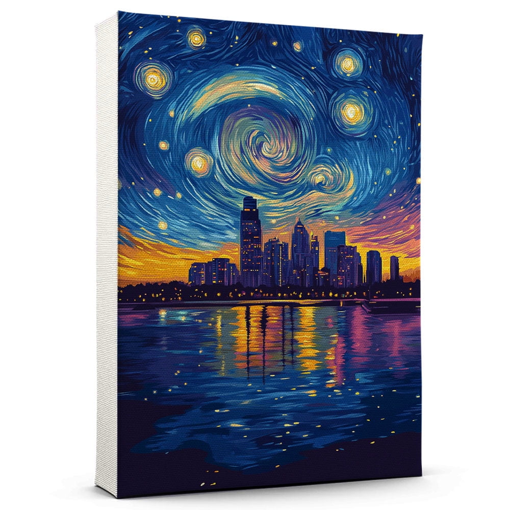 Figure Eight Island Travel Canvas Prints, North Carolina Starry Night ...