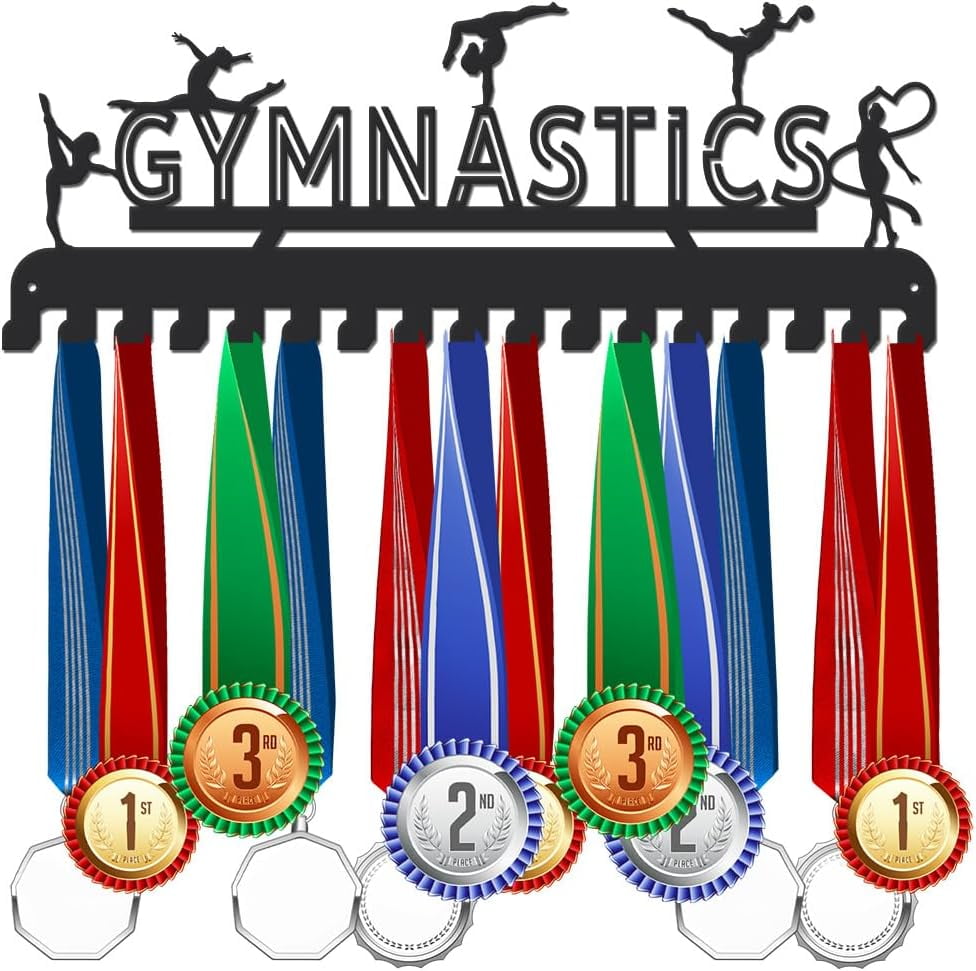 Figure Gymnastics Medal Hook Female Gymnast Sports Medal Holder Display ...