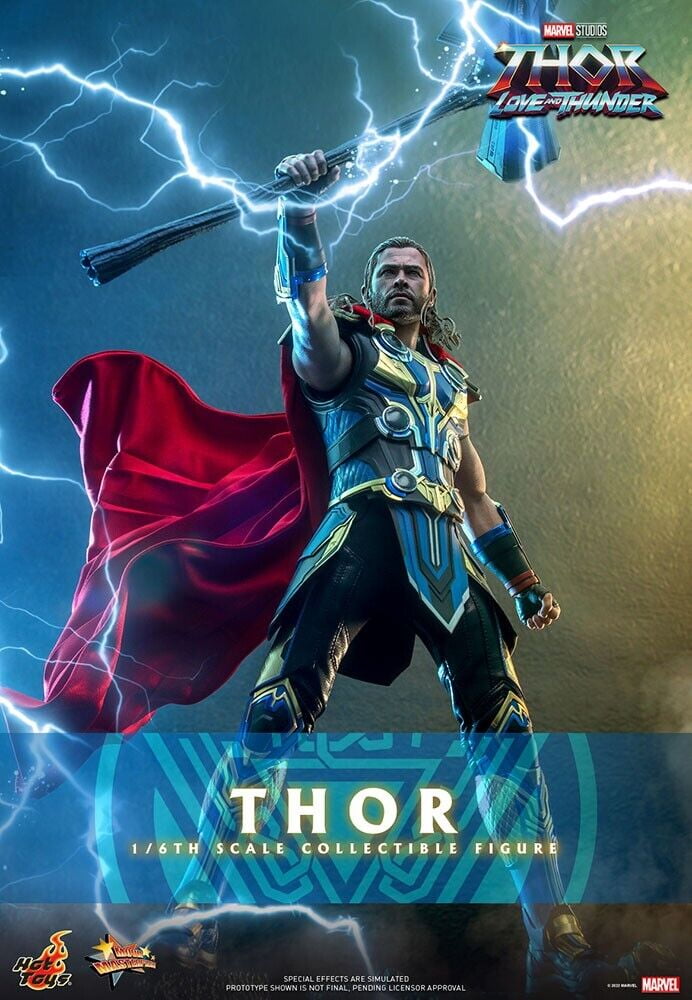 Thor Love and Thunder 12 Inch Action Figure 1/6 Scale - Thor Hot Toys ...