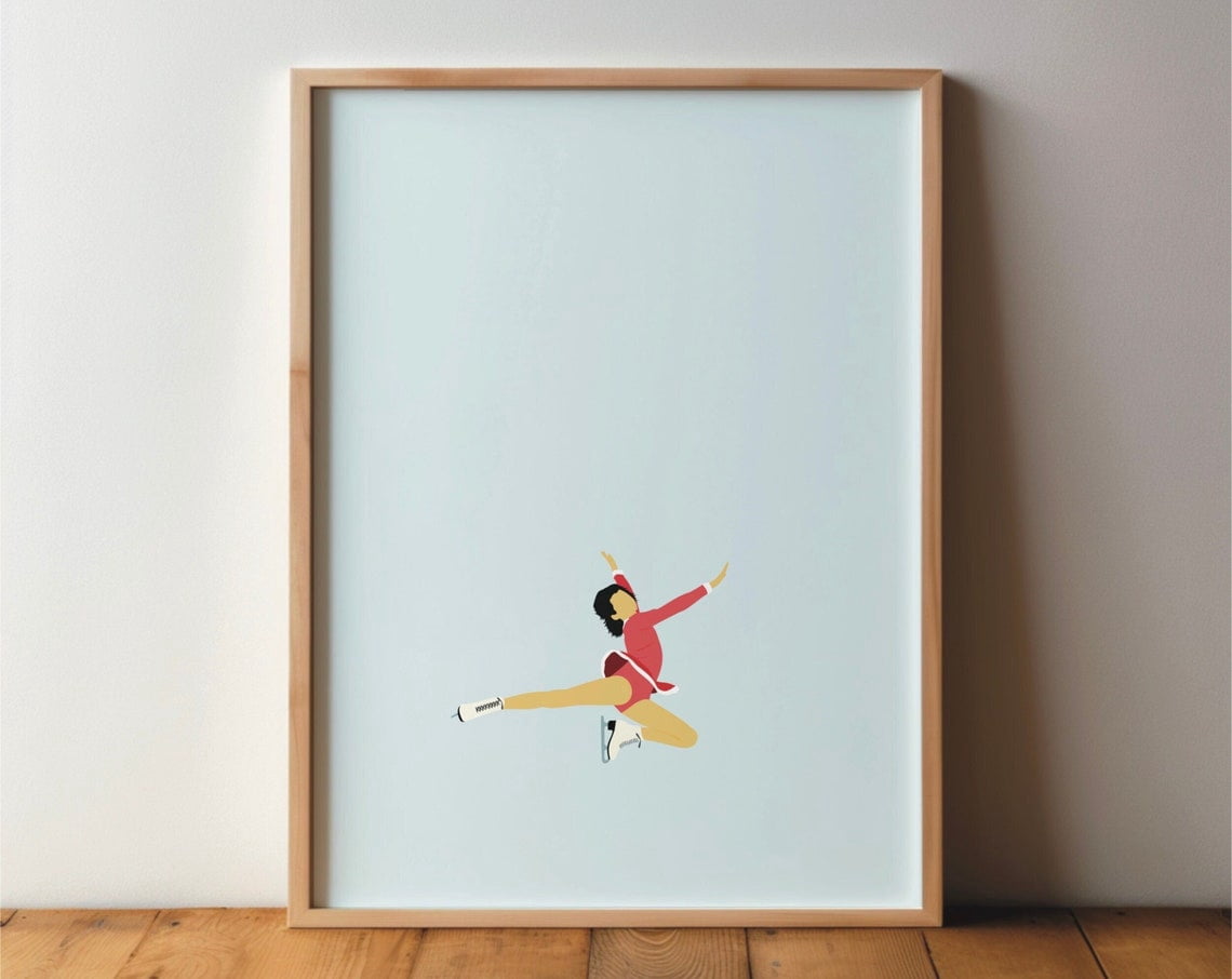 Figure Skater Poster - Sports Poster Figure Skating Ice Skating - Art ...