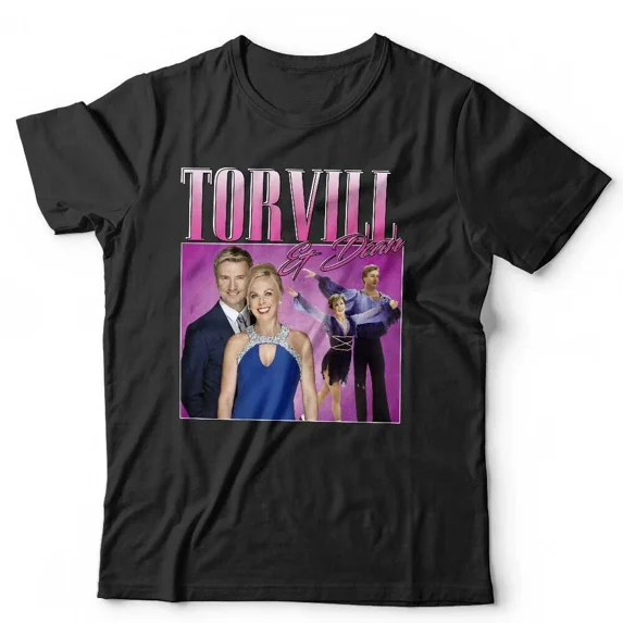 Figure Skating Duo Tribute Retro Arena Champions Iconic Style Unisex T ...